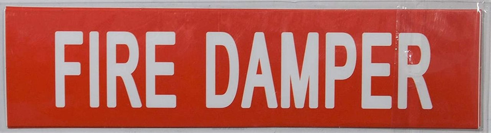 Pipe Marking- FIRE Damper Sign (Sticker )