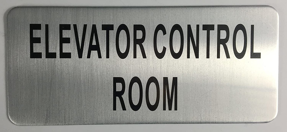 ELEVATOR CONTROL ROOM SIGN-The Mont argent line.