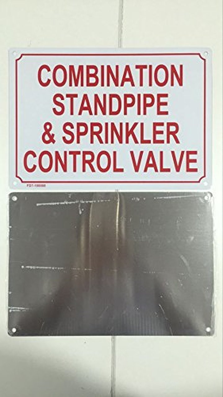 Combination Standpipe & Sprinkler Control Valve Sign