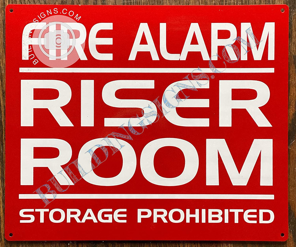 FIRE Alarm/Riser Room Sign Sign