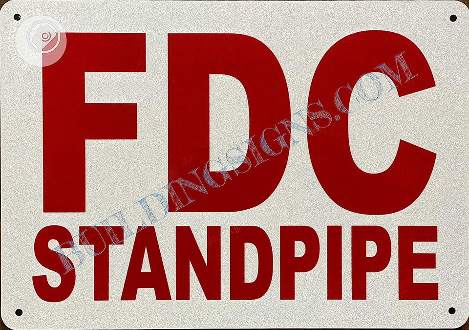 FIRE DEPARTMENT CONNECTION SIGNS - FDC SIGNS