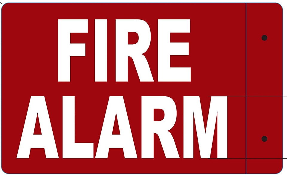 FIRE Alarm SignD Projection Sign/FIRE Alarm Sign Hallway Sign