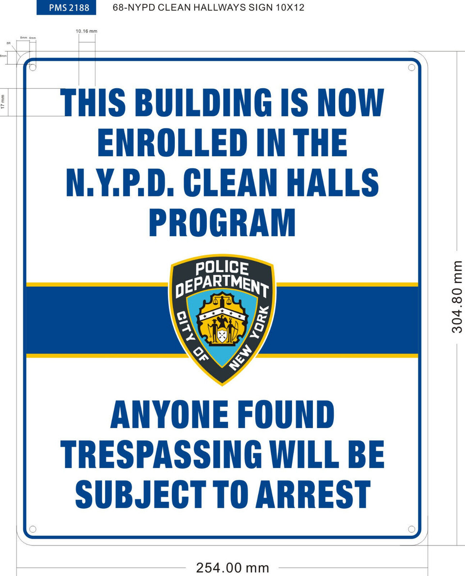 No storage signs - HPDSIGNS.NYC