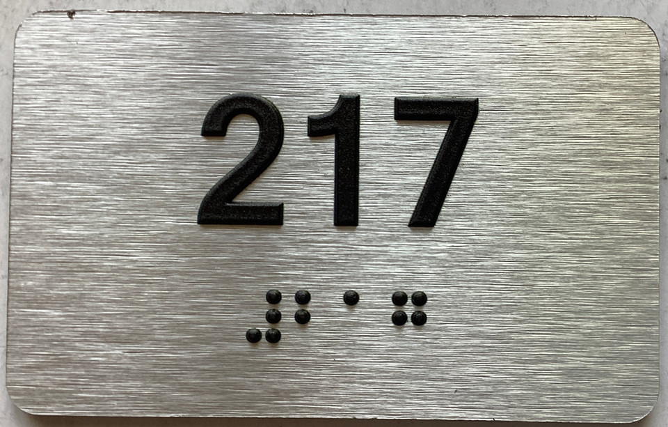 Apartment number 217 sign -Unit Number 217 sign / Suite 217 sign ...
