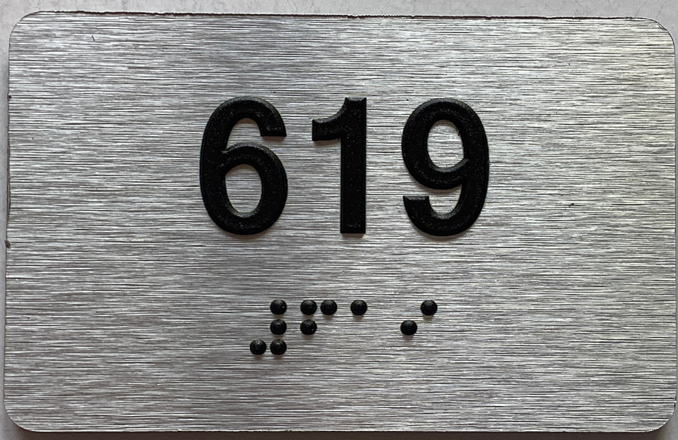 Apartment number 619 sign -Unit Number 619 sign / Suite 619 sign ...