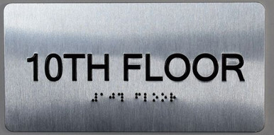 10th Floor Sign -Tactile Signs Tactile Signs Floor Number Tactile Touch ...