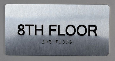 8th Floor Sign -Tactile Signs Tactile Signs Floor Number Tactile Touch ...
