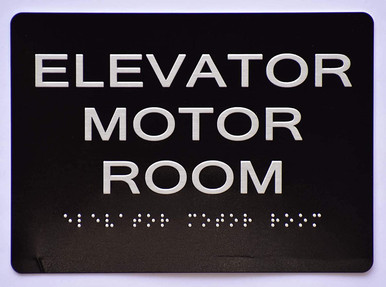 Elevator Motor Room Sign The Sensation line -Tactile Signs