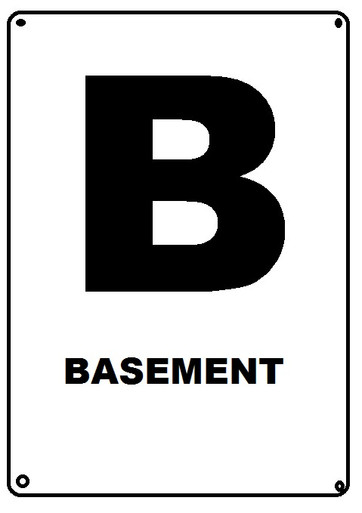 BASEMENT SIGN