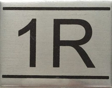 APARTMENT NUMBER SIGN -1R