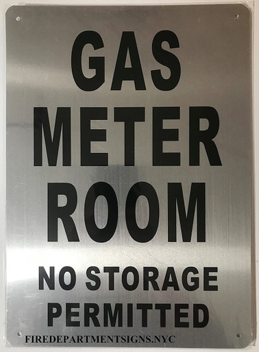 Gas Meter Room Sign