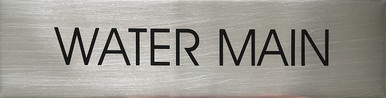 WATER MAIN Sign
