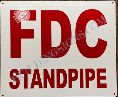 Fdc Standpipe Sign- fire Department Connection Standpipe Sign