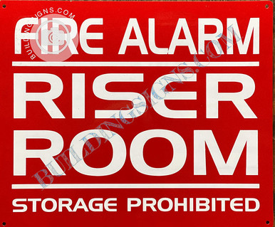 FIRE Alarm/Riser Room Sign Sign