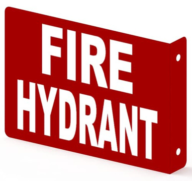 fire hydrant sign