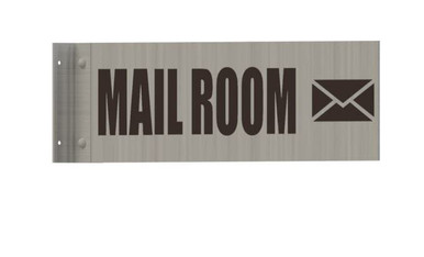 Mail Room Sign -Two-Sided/Double Sided Projecting, Corridor and Hallway ...