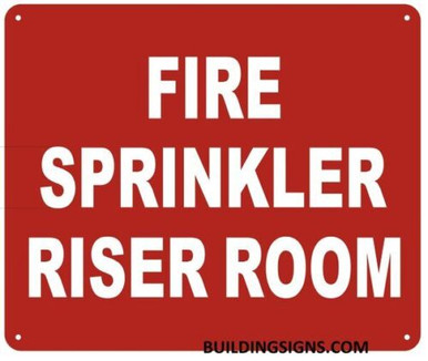 FIRE SPRINKLER RISER ROOM SIGN