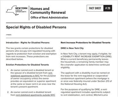 Fact Sheet #20: Special Rights of Disabled Persons (Free PDF file)