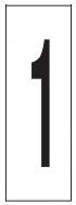 PHOTOLUMINESCENT DOOR NUMBER 1 SIGN HEAVY DUTY / GLOW IN THE DARK "DOOR ...