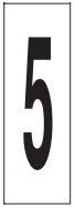 PHOTOLUMINESCENT DOOR NUMBER 5 SIGN HEAVY DUTY / GLOW IN THE DARK "DOOR ...