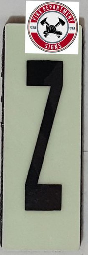 PHOTOLUMINESCENT DOOR NUMBER Z SIGN HEAVY DUTY / GLOW IN THE DARK "DOOR ...