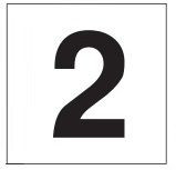 PHOTOLUMINESCENT DOOR NUMBER 2 SIGN HEAVY DUTY / GLOW IN THE DARK "DOOR ...