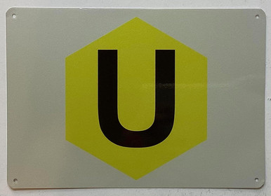 Ultra Low Sulfur Symbol sign (ALUMINIUM, REFLECTIVE. 7X10 INCH,HEAVY ...