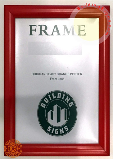 RED Poster Frame 6x9 Inches, snap frame, Outdoor Poster Display Unit ...