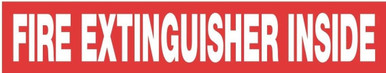 10 PCS- FIRE Extinguisher Inside Sticker (Reflective !!!, red, PVC ...