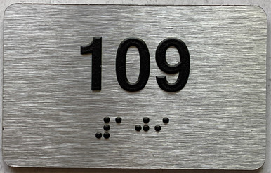Apartment number 109 sign -Unit Number 109 sign / Suite 109 sign ...