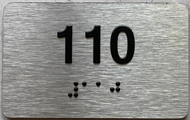 Apartment number 110 sign -Unit Number 110 sign / Suite 110 sign ...