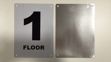 Floor number 1 Sign