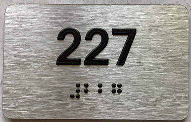 Apartment number 227 sign -Unit Number 227 sign / Suite 227 sign ...