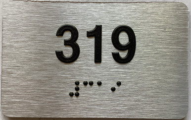 Apartment number 319 sign -Unit Number 319 sign / Suite 319 sign ...