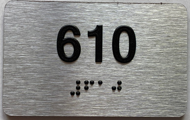Apartment number 610 sign -Unit Number 610 sign / Suite 610 sign ...