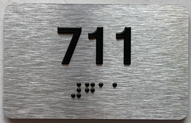 Apartment number 711 sign -Unit Number 711 sign / Suite 711 sign ...
