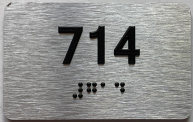 Apartment number 714 sign -Unit Number 714 sign / Suite 714 sign ...