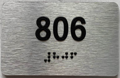 Apartment number 806 sign -Unit Number 806 sign / Suite 806 sign ...