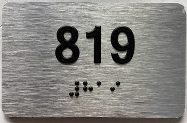 Apartment number 819 sign -Unit Number 819 sign / Suite 819 sign ...
