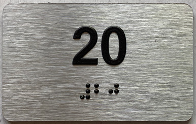 Apartment number 20 sign -Unit Number 20 sign / Suite 20 sign ( silver ...