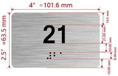Apartment number sign - Unit number SIGN / Suite sign comes with Raised ...