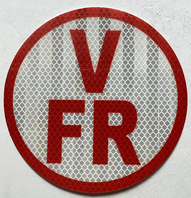 V-FR Floor Truss Circular Sign (Diamond Grade, Reflective, Stickers,6X6 ...