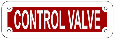 CONTROL VALVE Sign
