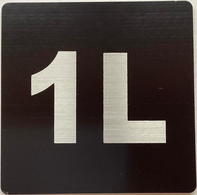 Apartment number 1L sign - UNIT NUMBER 1L SIGN/SUITE 1L SIGN (BLACK ...