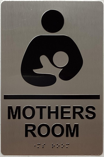 MOTHER'S ROOM SIGN Raised letters, Raised Image & Grade 2 Braille ...