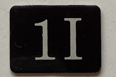 1I Mailbox Number Sign / Locker Number Sign – Rust-Free Aluminum with ...