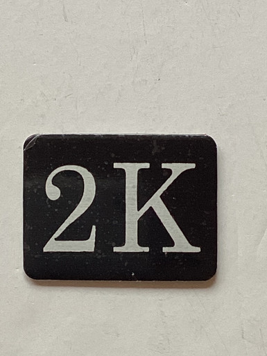 2K Mailbox Number Sign / Locker Number Sign – Rust-Free Aluminum with ...