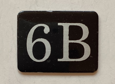 6B Mailbox Number Sign / Locker Number Sign – Rust-Free Aluminum with ...