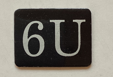 6U Mailbox Number Sign / Locker Number Sign – Rust-Free Aluminum with ...