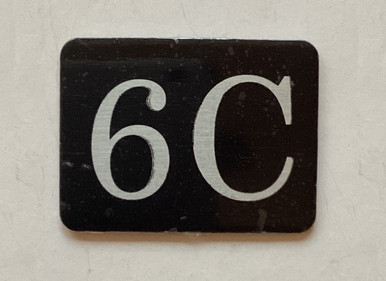 6C Mailbox Number Sign / Locker Number Sign – Rust-Free Aluminum with ...